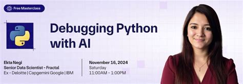 🚀 Upcoming Masterclass Debugging Python With Ai Fynd Academy
