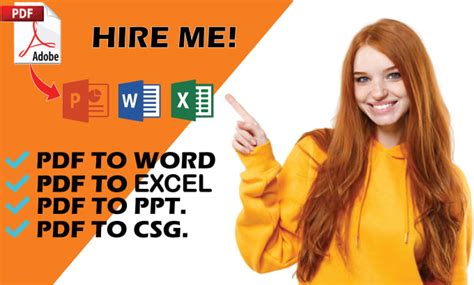 convert or recreate your pdf to word excel powerpoint by tf graphics