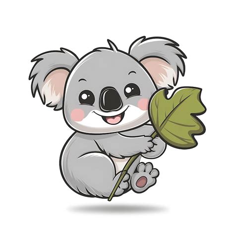 Cute Koala Cartoon Vector Icon Illustration Premium Ai Generated Image