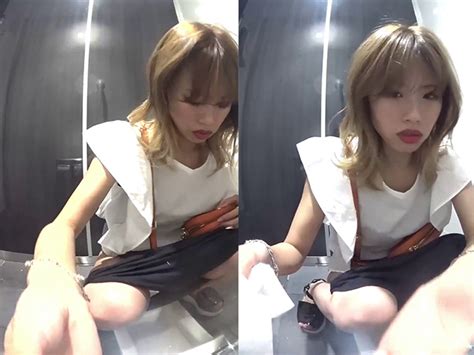 same girl uses same toilet 6