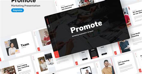 Презентация Promote Keynote Маркетинг Шаблоны презентаций Включая маркетинг и клиент Envato
