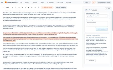 Rewrite Story Using Selection Tools Manuscriptsai