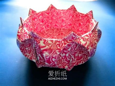 怎么用扑克牌折果盘收纳盒的制作方法图解 2 爱折纸网