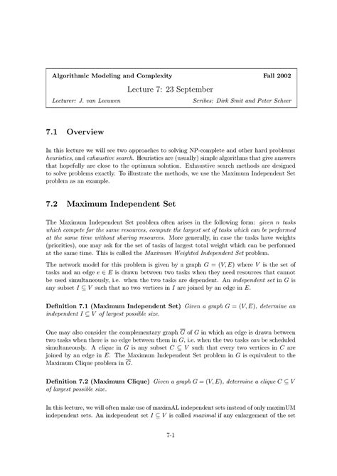 Misb Algoithms Algorithmic Modeling And Complexity Fall 2002 Misb Algoithms Algorithmic Modeling And Complexity Fall 2002