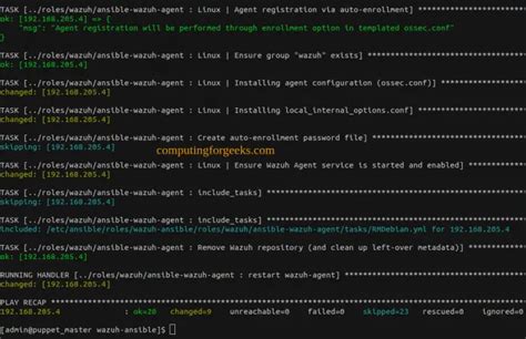 How To Install Wazuh Security Platform Using Ansible Computingforgeeks