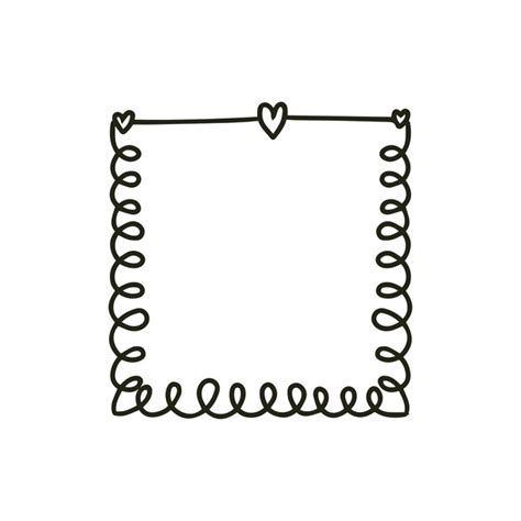 손으로 그린 테두리 디자인 무료 Psd 파일