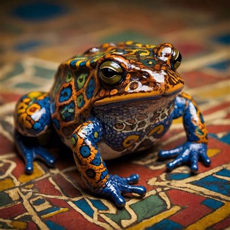 African Clawed Toad As A Cultural Icon In Artistic Traditions Stock