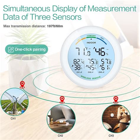 Wireless Thermometer Lcd Display Indoor Outdoor Se Grandado