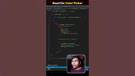 Color Picker In Reactjs 🔥react Coding Youtube
