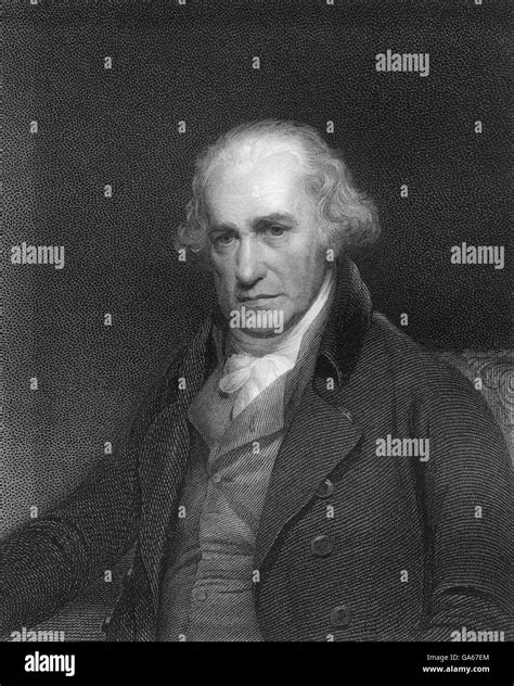 James Watt 1736 1819 Scottish Inventor Of The Steam Engine Stock