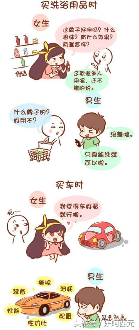 漫畫：男女生無法逾越的鴻溝 每日頭條