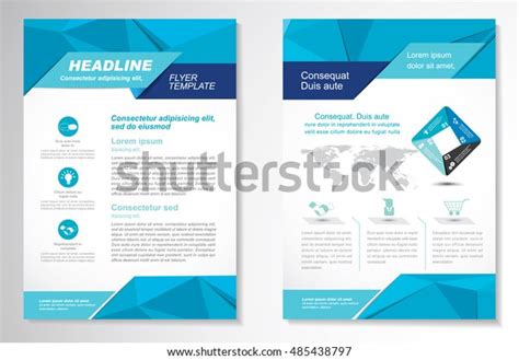 벡터 브로셔 디자인 레이아웃 템플릿 크기 스톡 벡터로열티 프리 485438797 Shutterstock