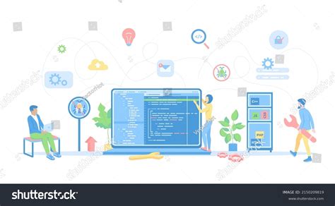 Software Development Programming App Making Programmers 库存矢量图（免版税）2150209819 Shutterstock