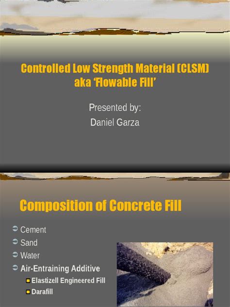 Controlled Low Strength Material Clsm Pdf