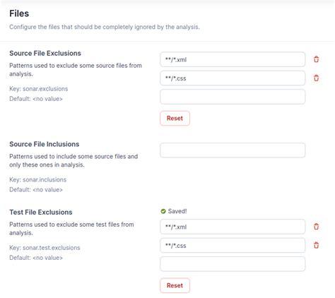 exclusion for all xml files doesn t appear to be working for total lines of code calculation