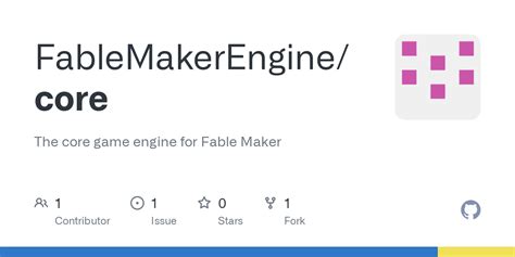 Github Fablemakerenginecore The Core Game Engine For Fable Maker