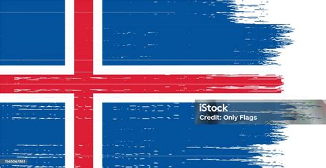 아이슬란드 국기 브러시 페인트 질감 Png 또는 투명 배경에 격리 아이슬란드에 대한 스톡 벡터 아트 및 기타 이미지 아이슬란드 개념 경제 Istock