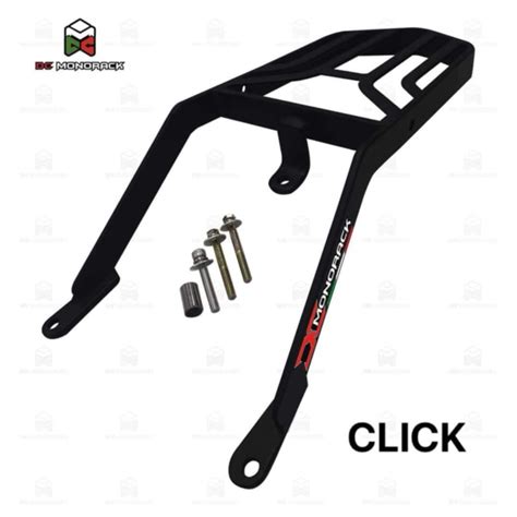 Dc Monorack Honda Click 125 150 V1 V2 V3 And V4 Bend Top Box Bracket Stay Grab Bar Shopee