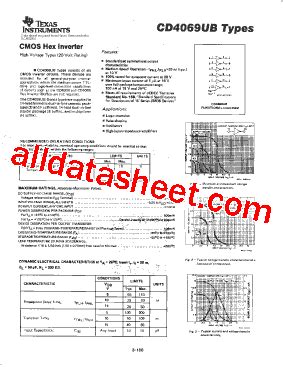 UB Datasheet PDF Texas Instruments