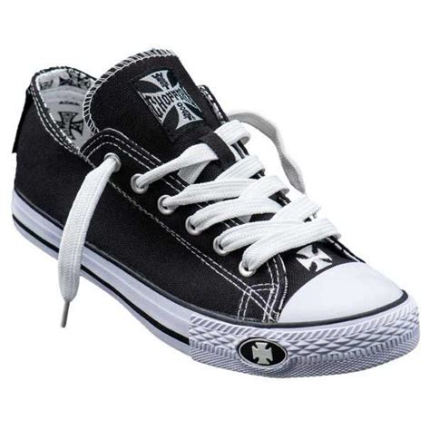 Baskets West Coast Choppers Warrior Low Top Black Converse Moto