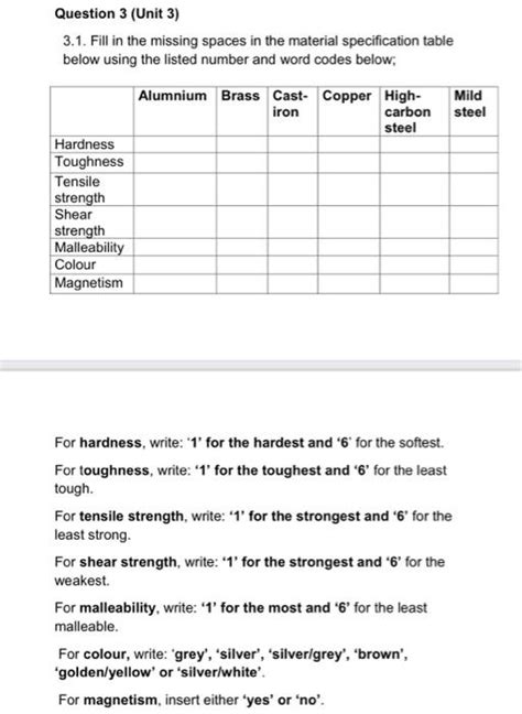 solved question 3 unit 3 3 1 fill in the missing spaces