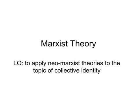 Marxist Perspectives On Print Media Pptx