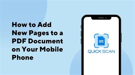How To Add New Pages To A PDF Document On Your Mobile Phone