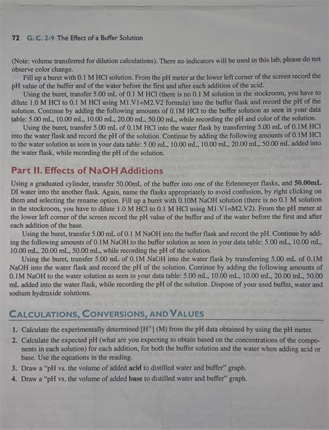 Solved I Need Help With The Expected PH Calculations For Chegg Com