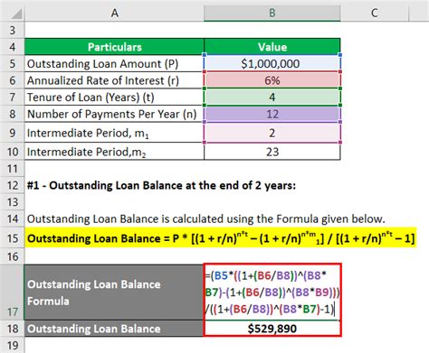 Mortgage Formula Examples With Excel Template