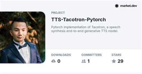 Tts Tacotron Pytorch Ecosystem Directory Marketdev