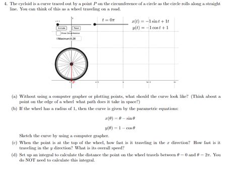 The Cycloid Is A Curve Traced Out By A Point P On The