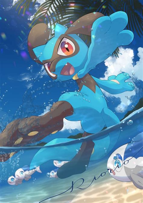 Riolu Pok Mon Image By Chocomint Null Zerochan Anime Image Board