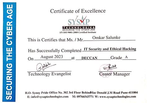 Omkar Salunke On Linkedin Ethicalhacking Itsecurity Cehv12