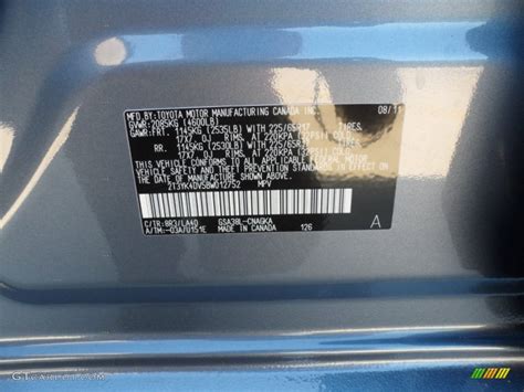 2011 Rav4 Color Code 8r3 For Pacific Blue Metallic Photo 55445722 2011 Rav4 Color Code 8r3 For Pacific Blue Metallic Photo 55445722