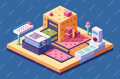 A Detailed Isometric View Showcasing A Laboratory Designed For