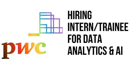 Pwc Hiring Interntrainee For Data Analytics And Ai