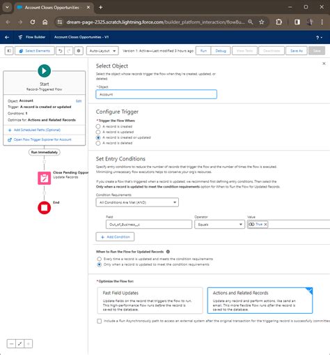 update records through record triggered flow without loop salesforce