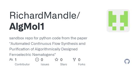 Github Richardmandle Algmol Sandbox Repo For Python Code From The Paper Automated