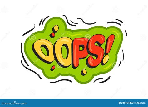 Comic Style Vector Cool Sticker Bubble Label Speech Sticker With Word For Comics Book Stock