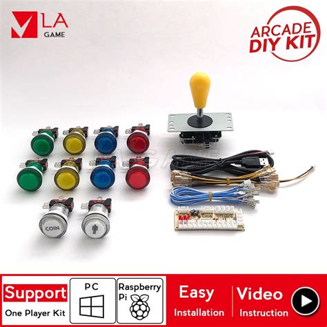 1 Player Arcade Diy USB Encoder To PC Rasberry Pi Vicedeal