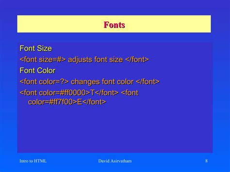 Lesson1 Intro To Html Ppt