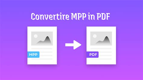 Come Convertire Mpp In Pdf Updf