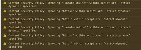Fix Warming Content Security Policy Ignoring “” Within Script