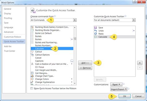 Adding A Calculator” To Word One Minute Office Magic