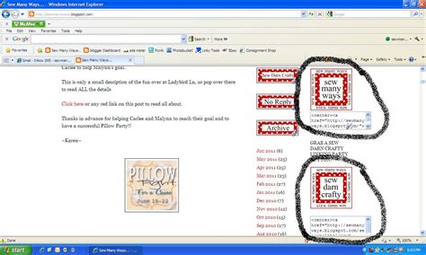 Sew Many Ways Blog Buddy How To Add A Button To Your Blog