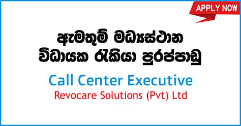 Call Center Executive Revocare Solutions Pvt Ltd Job Vacancies 2023