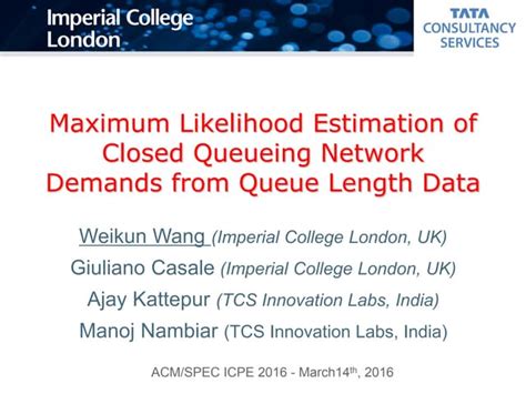 Maximum Likelihood Estimation Of Closed Queueing Network Demands From