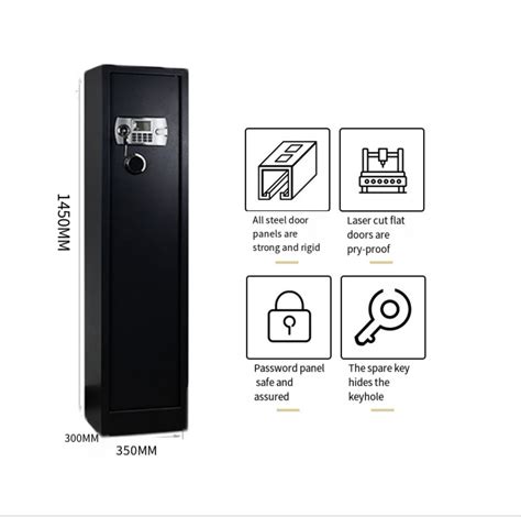 Electronic Code Secure Weapon Lockers For Long Guns Metal Lockers High