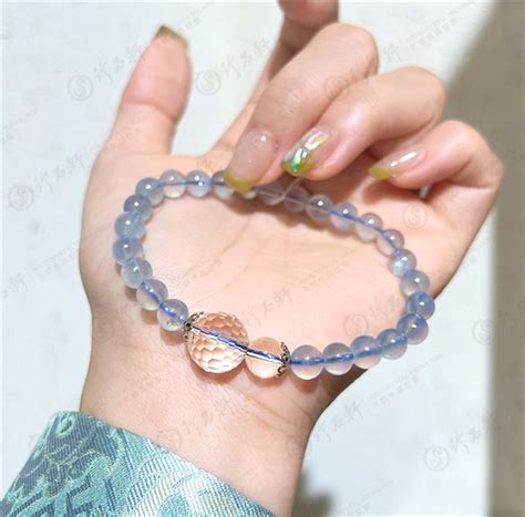 天然海蓝宝珠串深圳珍石轩天然水晶世家