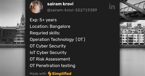 Sairam Krovi On Linkedin Linkedin Jobopening Hiringnow